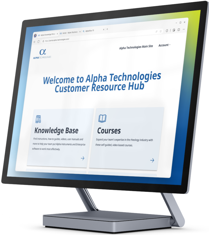 Customer Resource Hub - Alpha Technologies | Rheologists and Engineers