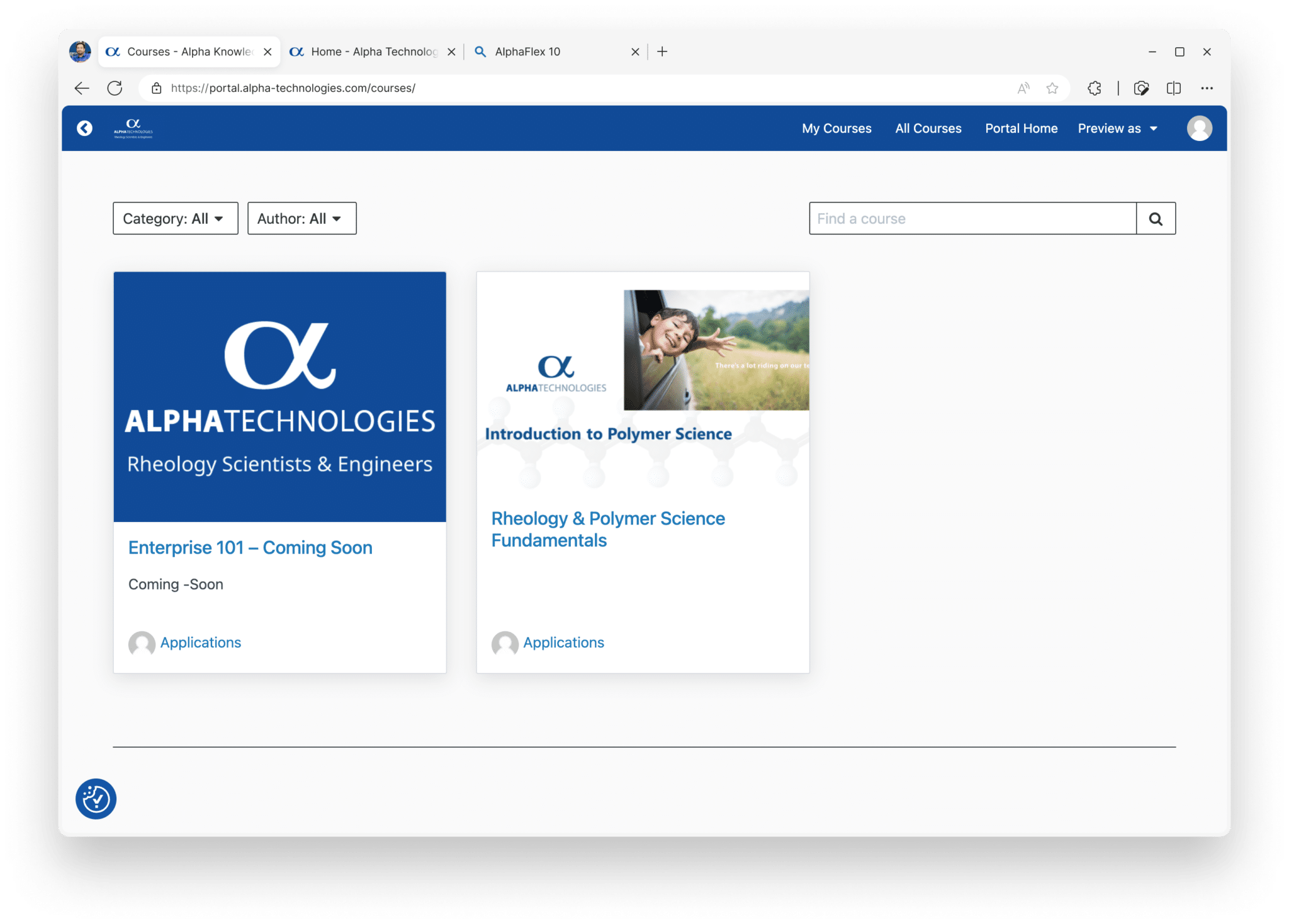 Customer Resource Hub - Alpha Technologies | Rheologists and Engineers